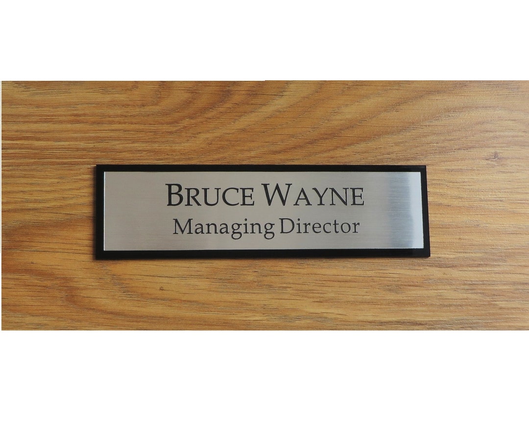 Custom Acrylic Wall Sign - Personalized Office Name Plate With Logo ...