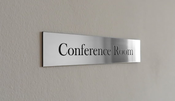 10 x 2 Custom Engraved Wall Name Plate Office | Etsy