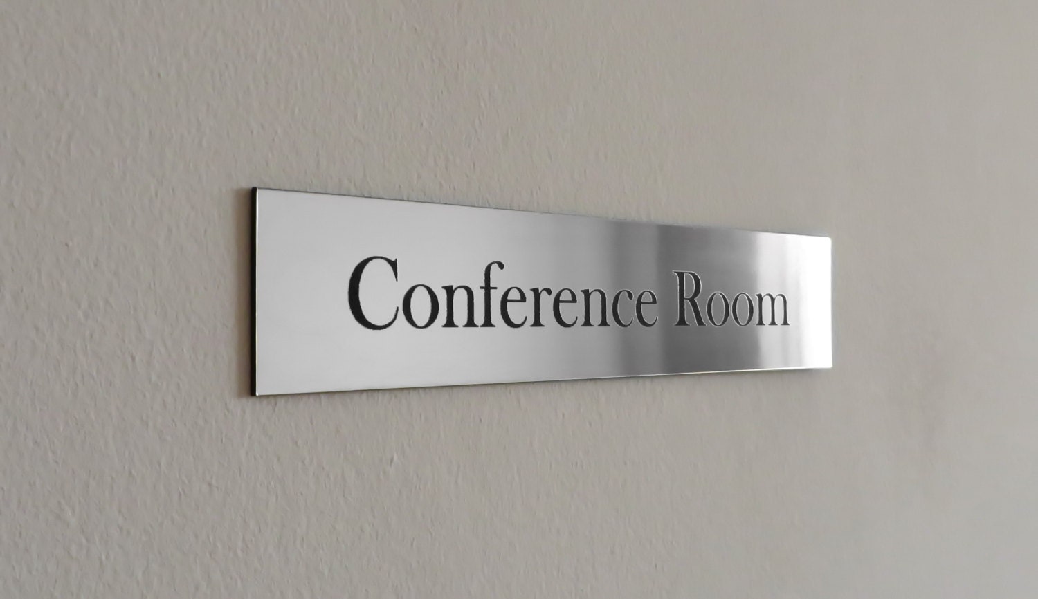 9" X 2" Custom Acrylic Wall Sign - Personalized Office Name Plate With ...
