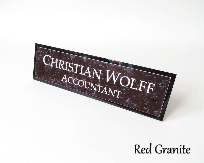 Personalised Desk Name Plate Custom Engraved Desk Sign | Etsy