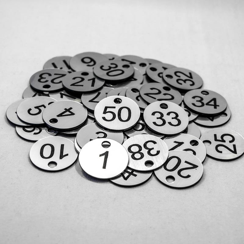 Number Tags - Etsy