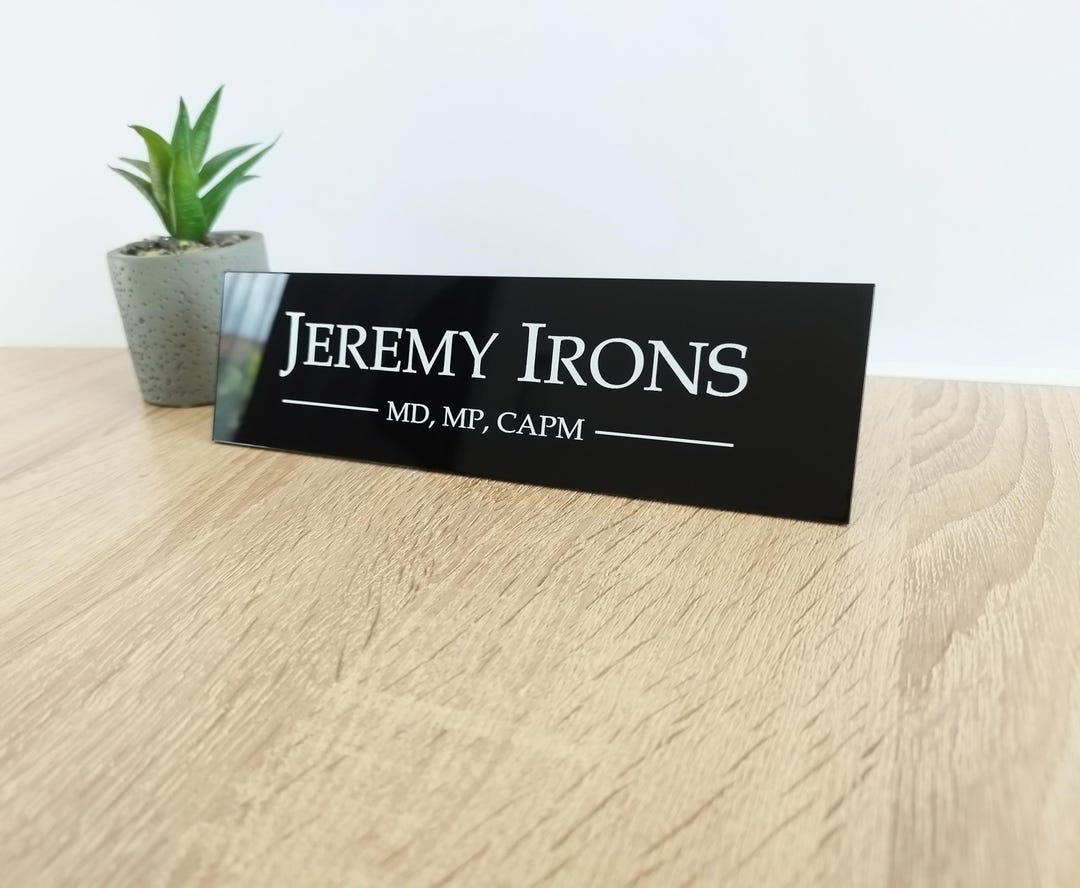 Personalized Desk Name Plate, Custom Engraved Desk Sign, Plaque, Office ...