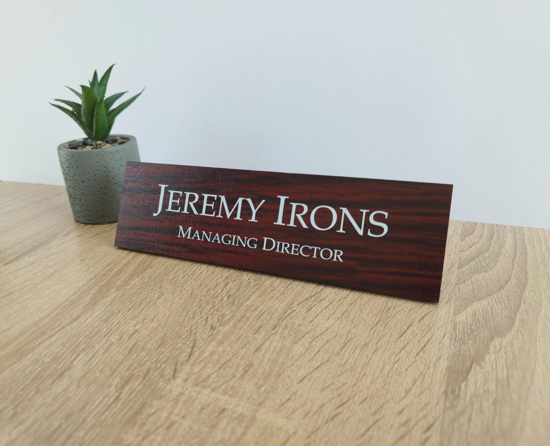 Personalized Desk Name Plate, Custom Engraved Desk Sign, Plaque, Office ...