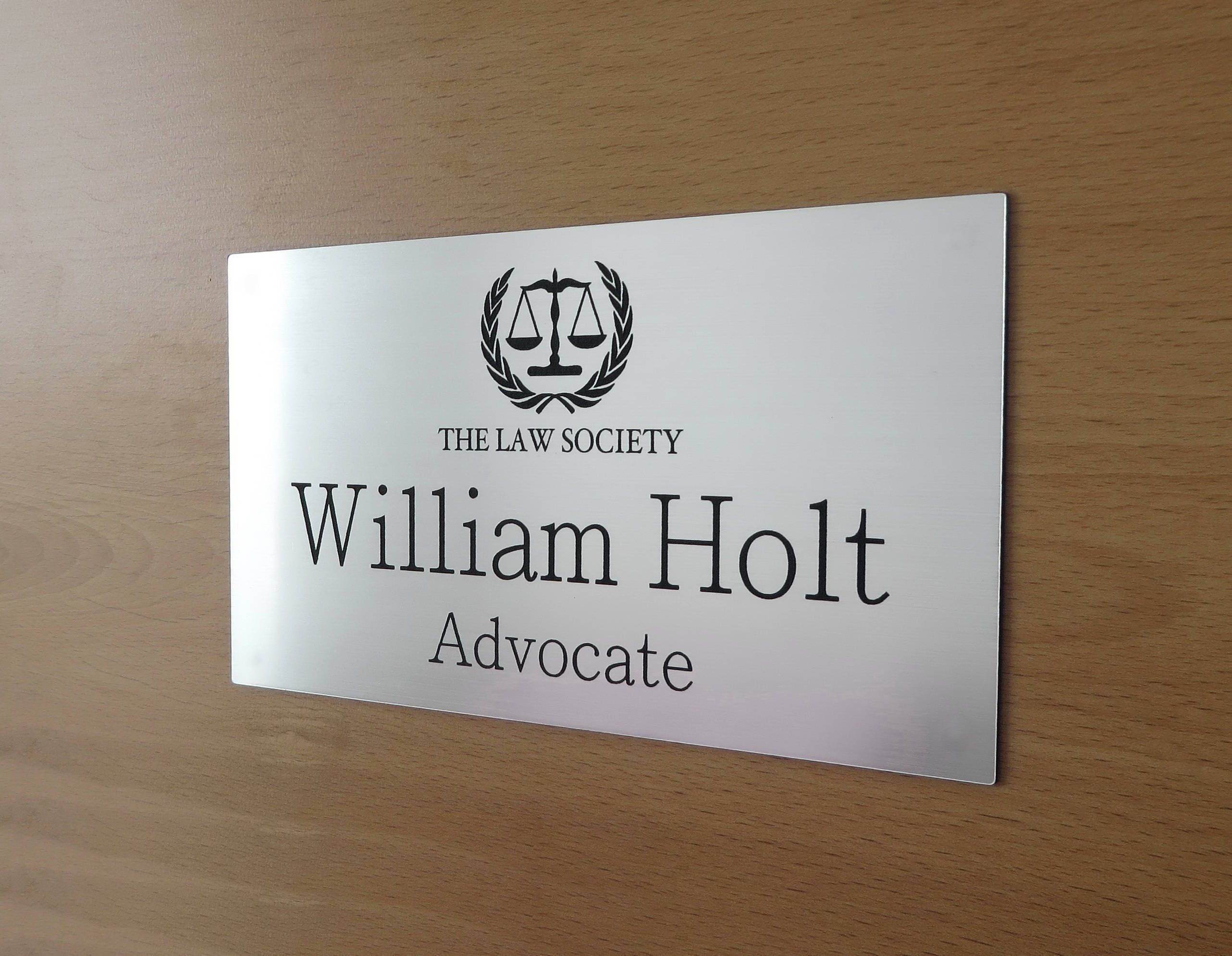 Custom Engraved Wall Name Plate Office Sign Personalised - Etsy UK