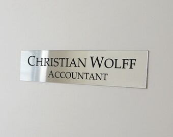 Executive Personalised Door Plate Custom Engraved Wall - Etsy