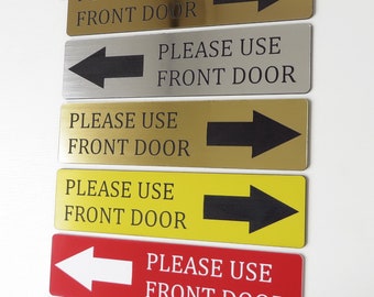 Use front door sign | Etsy