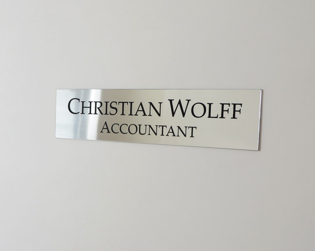12 X 3 Custom Engraved Wall Name Plate Office - Etsy