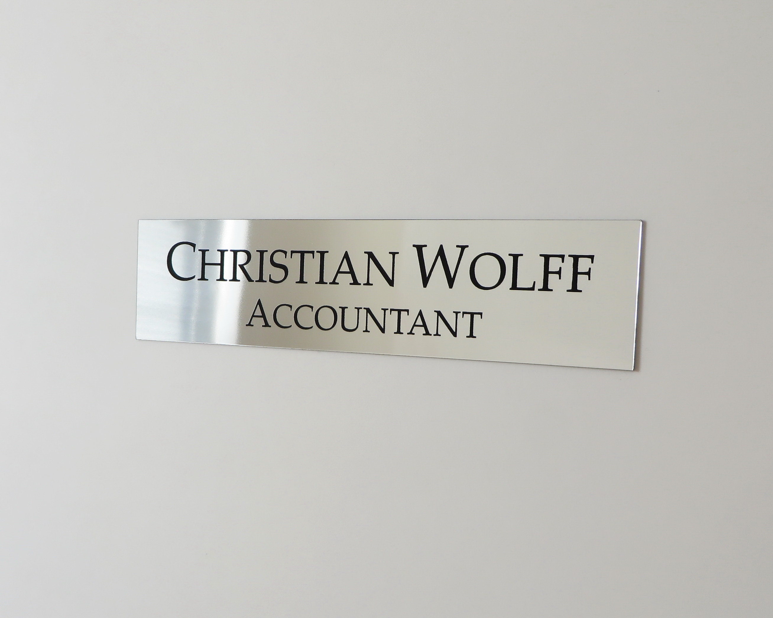 12 X 3 Custom Engraved Wall Name Plate Office | Etsy