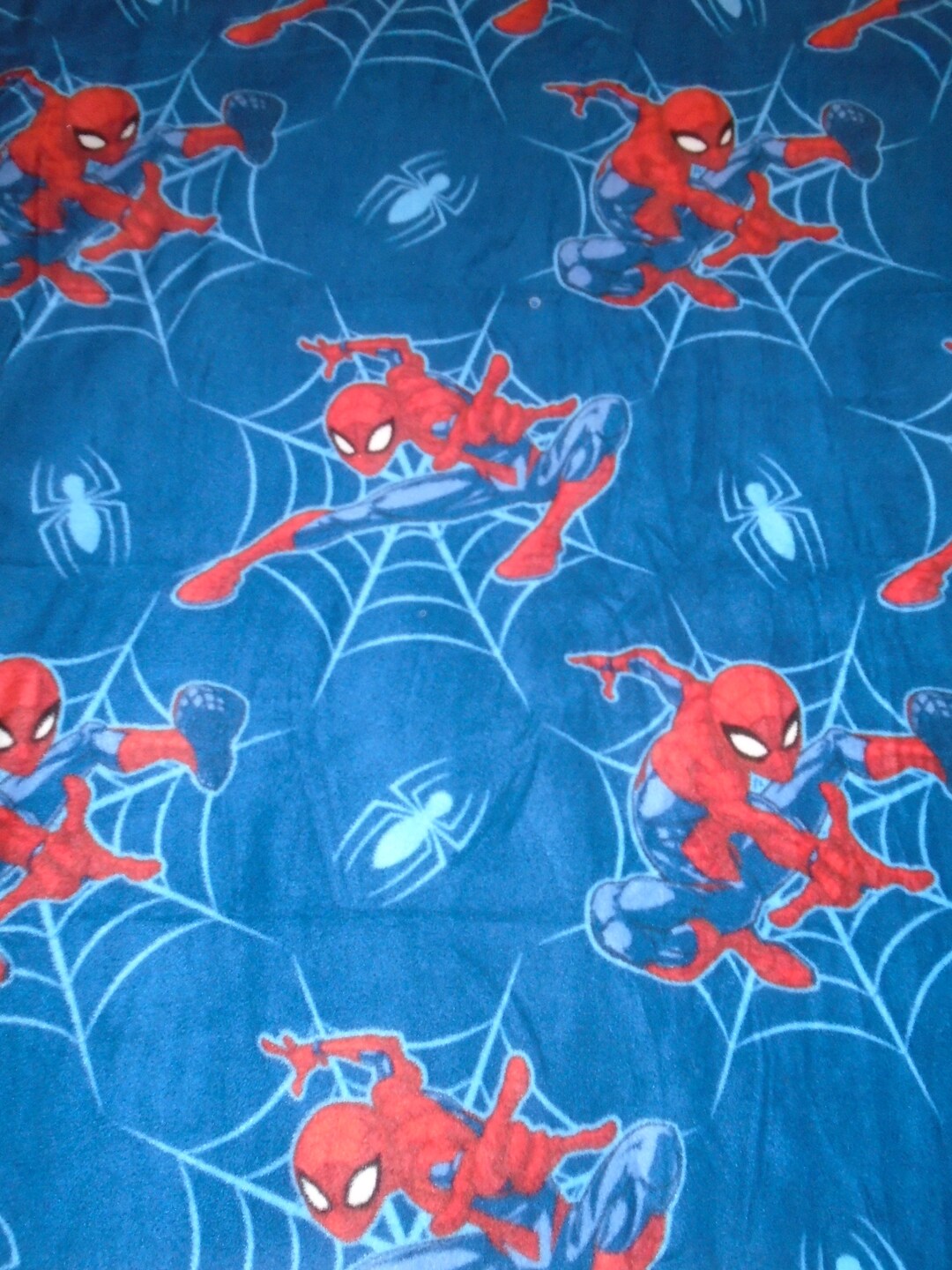 Spiderman ~kids Marvel Comics Spiderman Double Sided Hand Tied Fleece ...