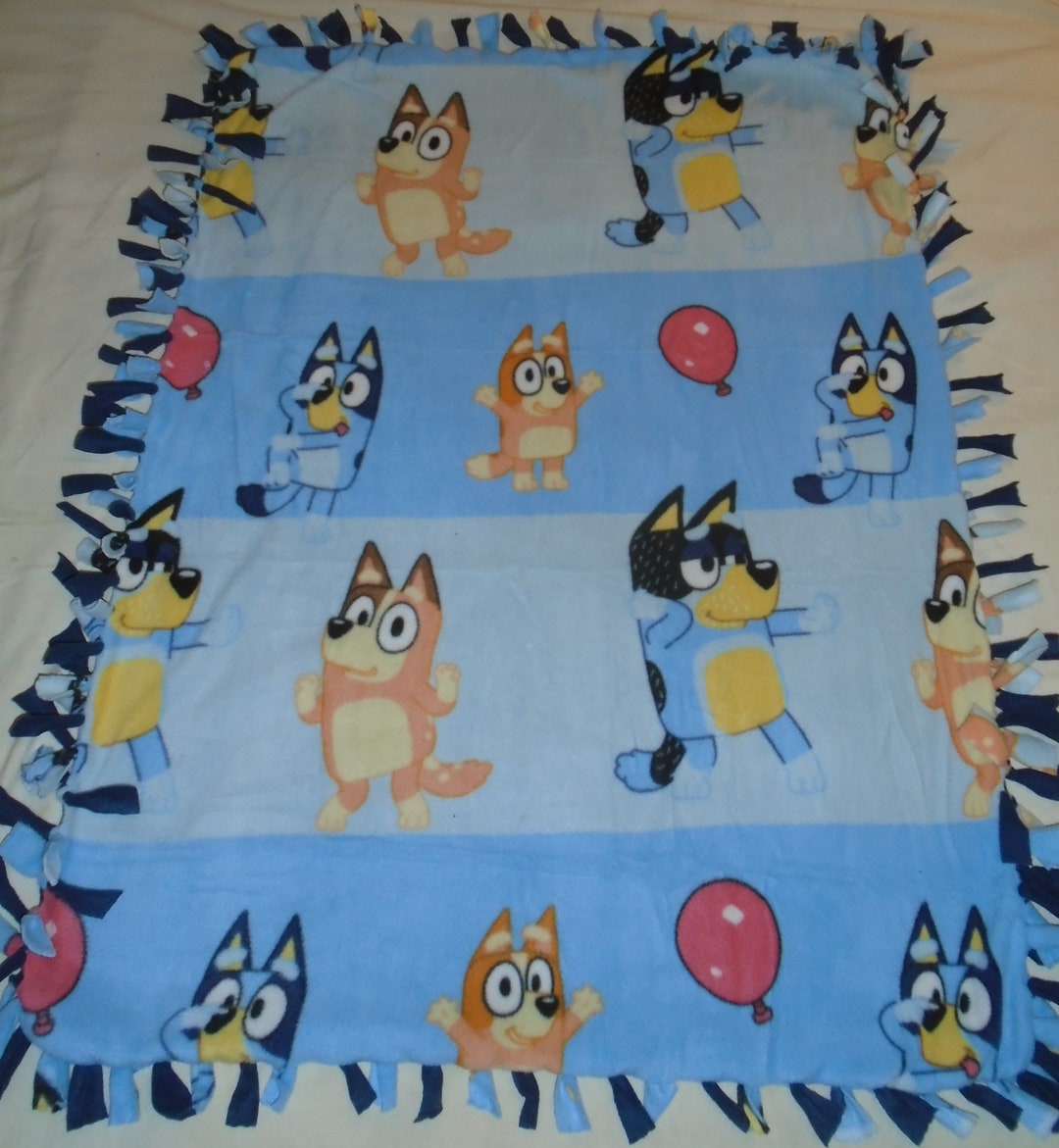 Bluey y su familia personaje de dibujos animados de doble cara atado a ...