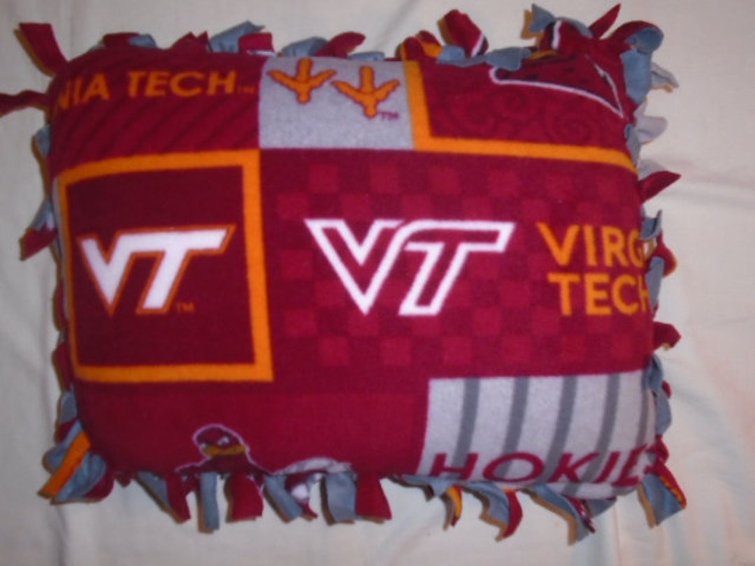 Virginia Tech Hokies NCAA Sports ~ College Double Sided Hand Tied ...