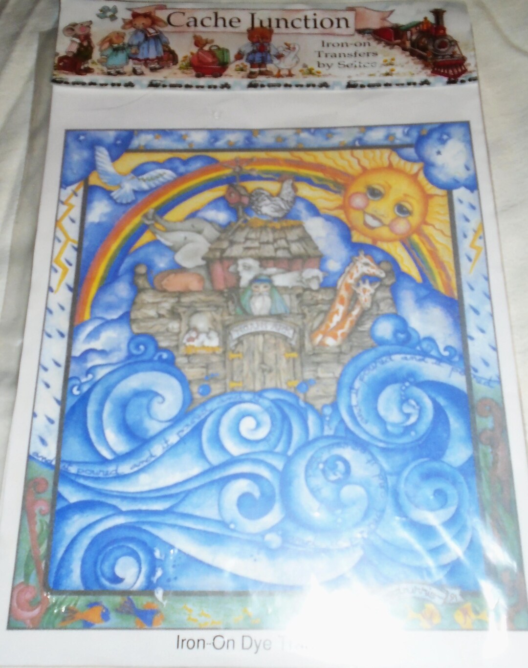 Cache Junction Noah's Ark No Sew Appliques Fabric Panel With ...