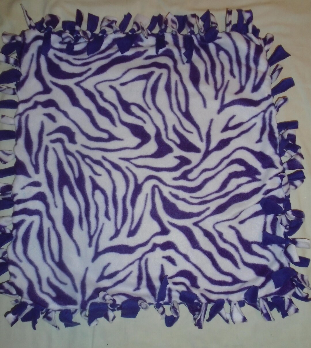 Zebra Safari Hand Tied Double Sided Fleece Snuggie Doggie Puppy Pet ...