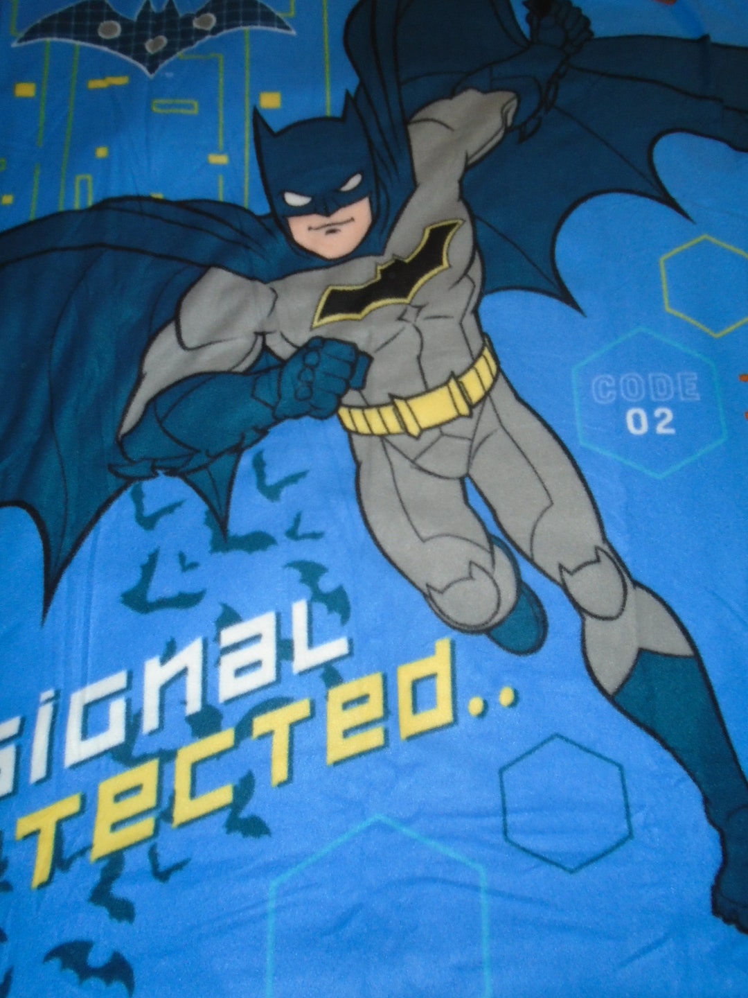 Batman Super Hero DC Comics Toddler Hand Tied Double Sided Fleece Rag ...
