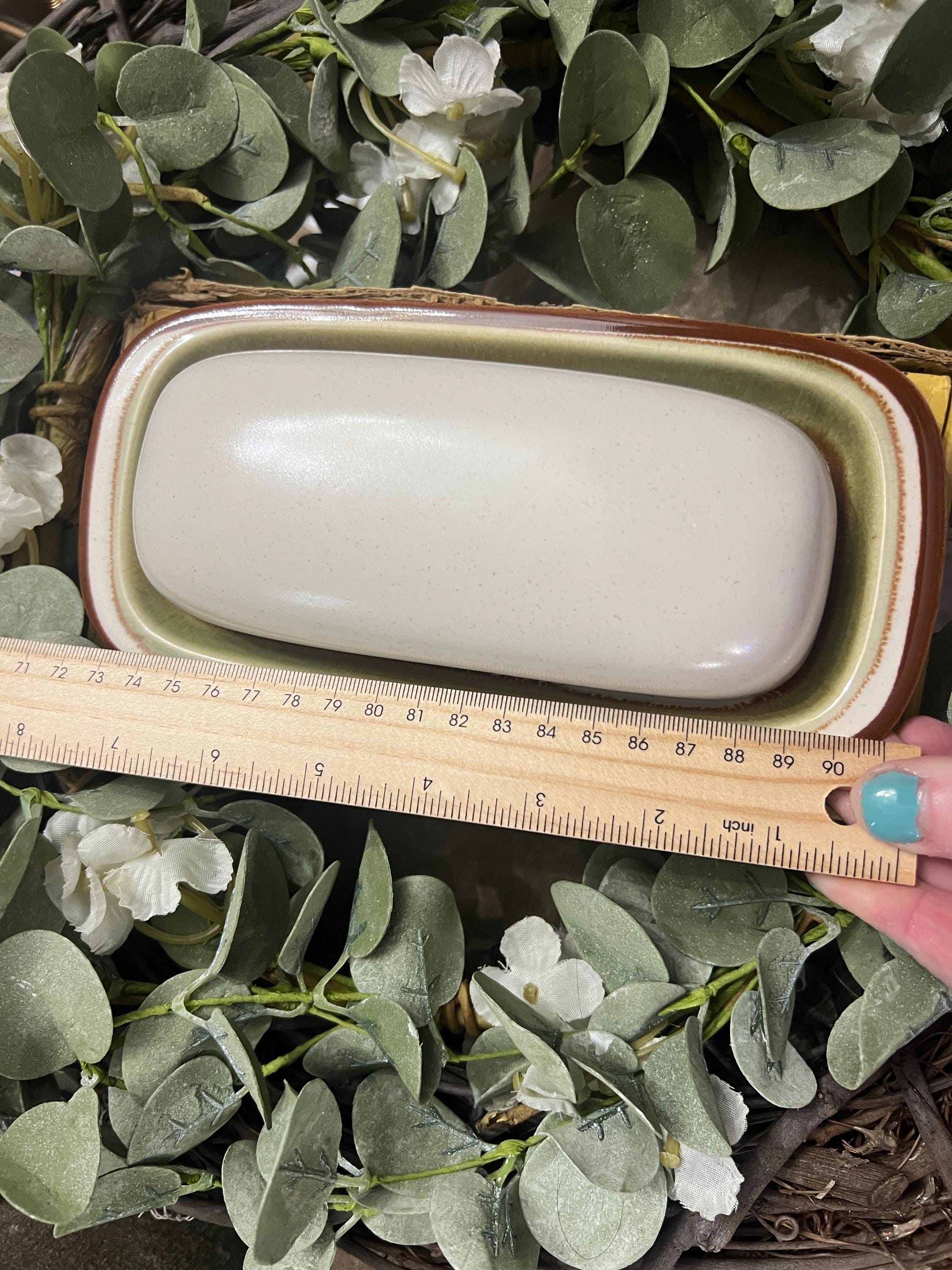 Vintage Stoneware Butter Dish With Lid | Country Roads Collection ...