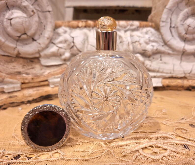 Vintage 1989 RALPH LAUREN Paris safari Perfume Bottle 2, Cut Glass ...