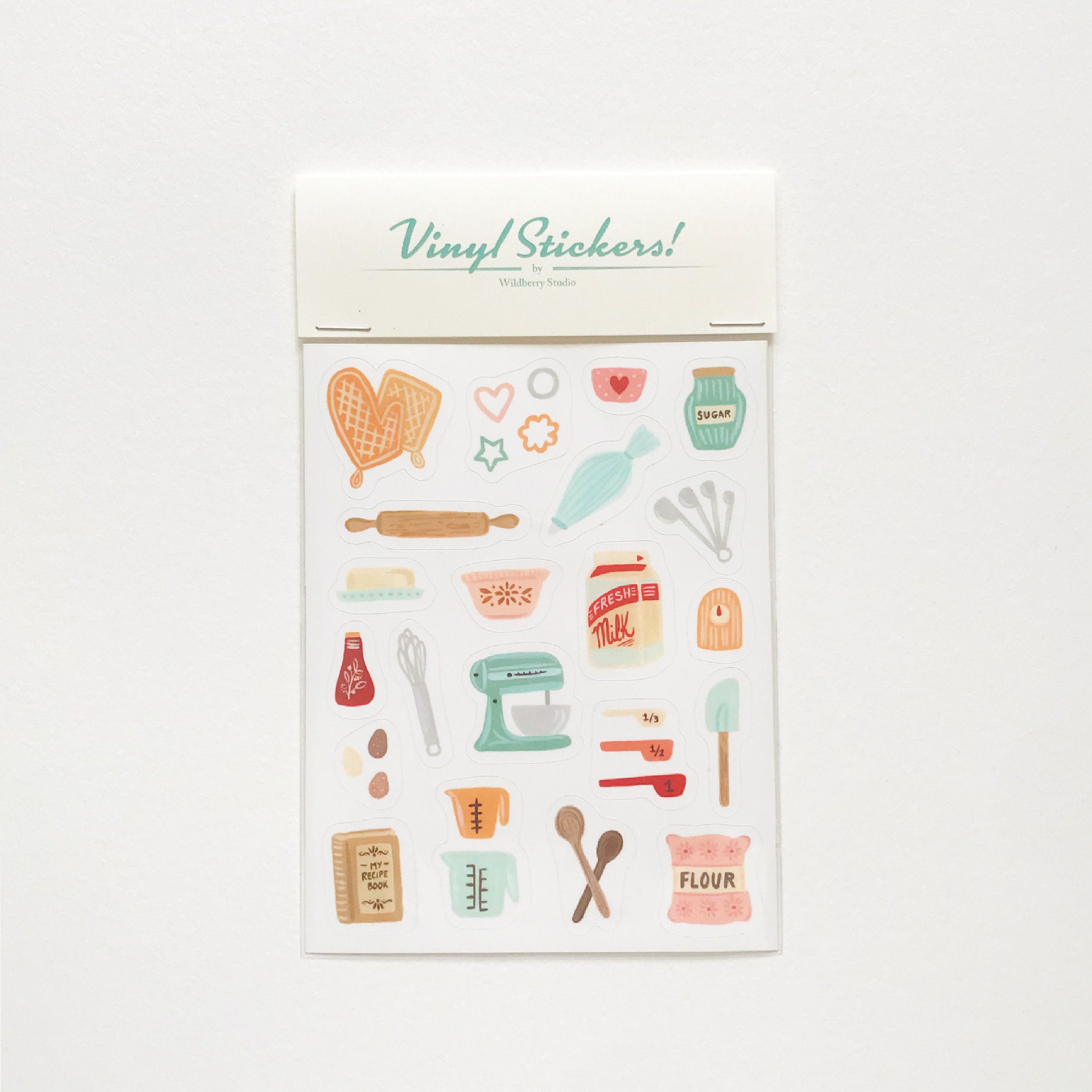 Happy Baking Sticker Pack Illustrierte Soft Vinyl Sticker | Etsy