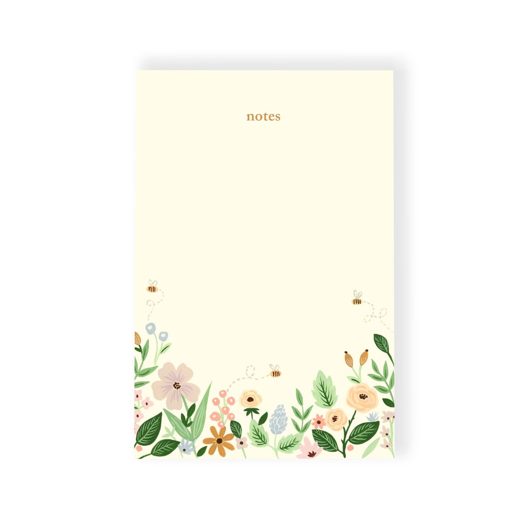 Busy Bees | Tear off Notepad | Illustrated Stationery | 50 Individual ...