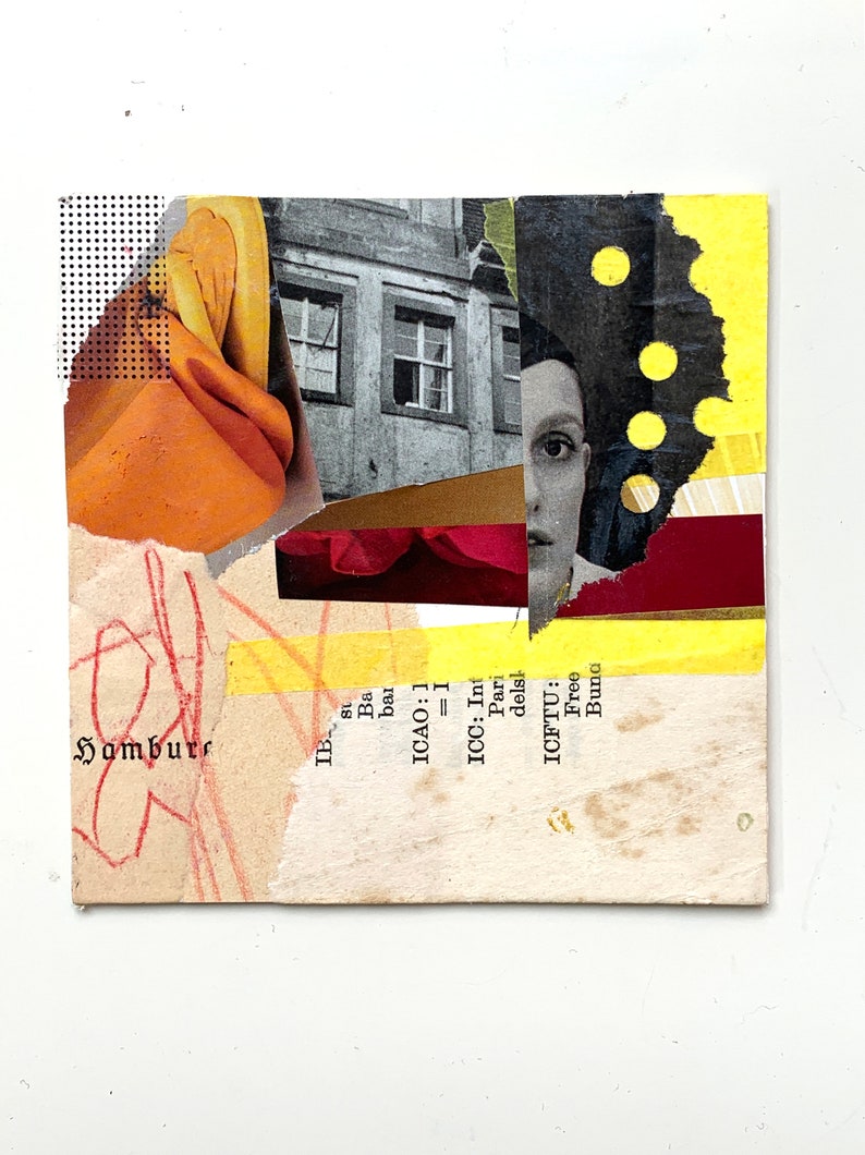 Original ART Collage, Paper Collage, Artwork, Abstract Art, Mixed Media ...