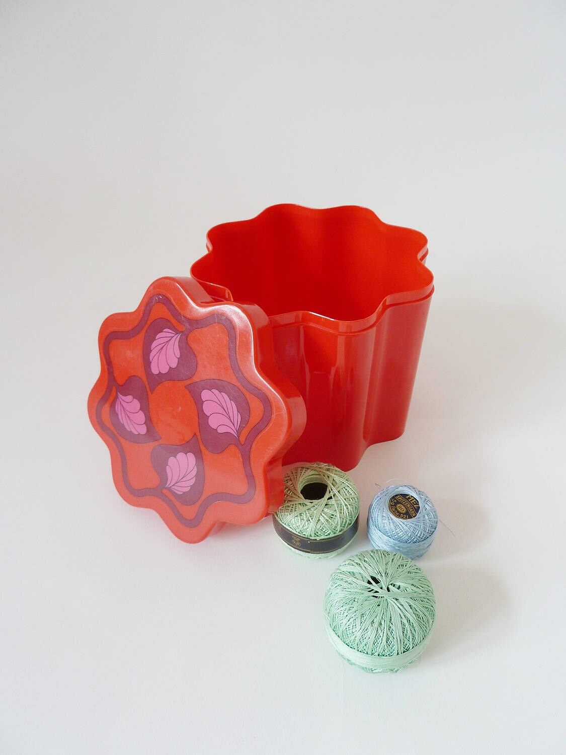 Rote vintage Dose Kaffeedose Kunststoffbehälter - Etsy.de