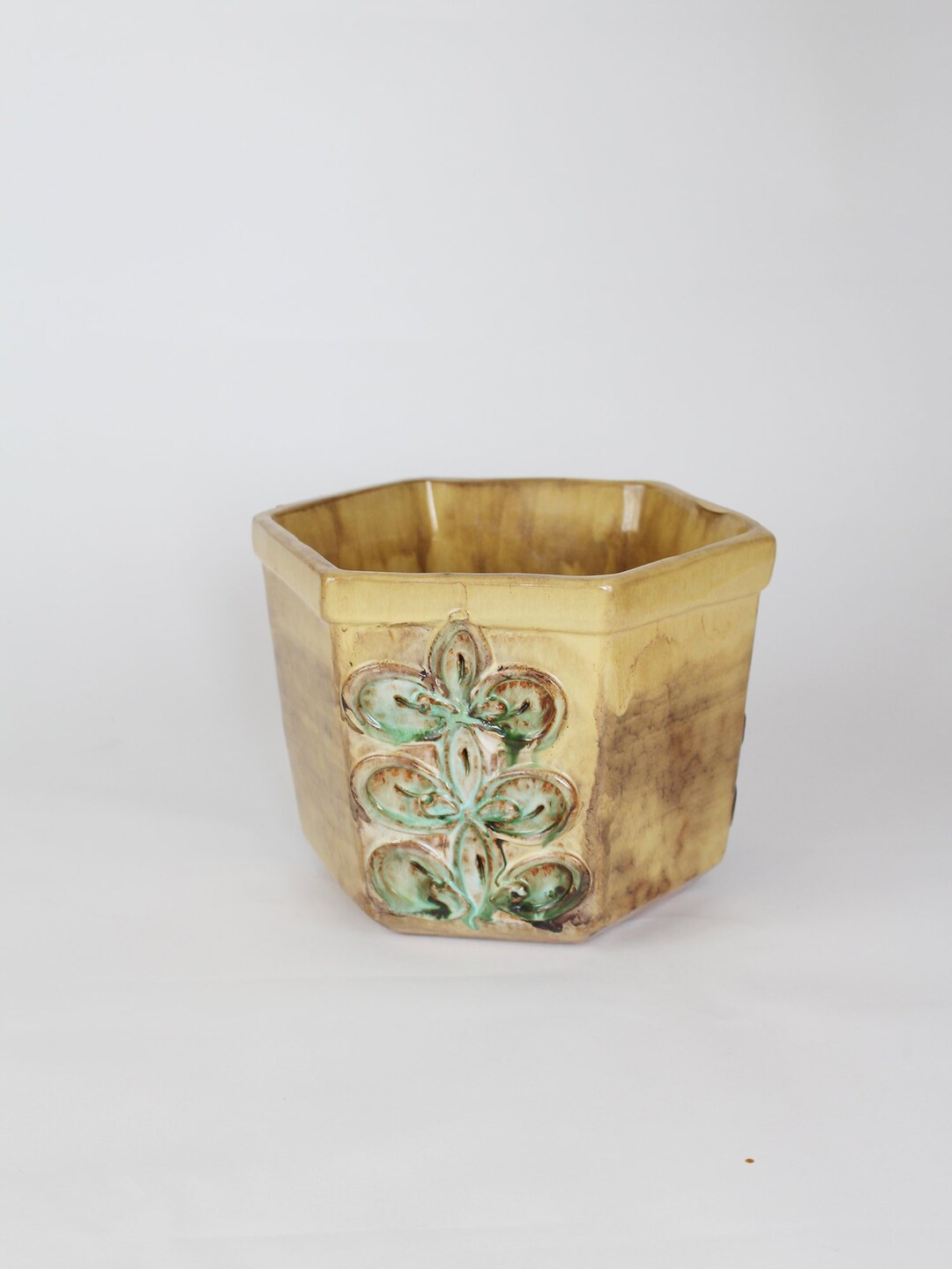 Large Vintage Plant Pot, Angular Flower Pot, Pot for Plants, West ...