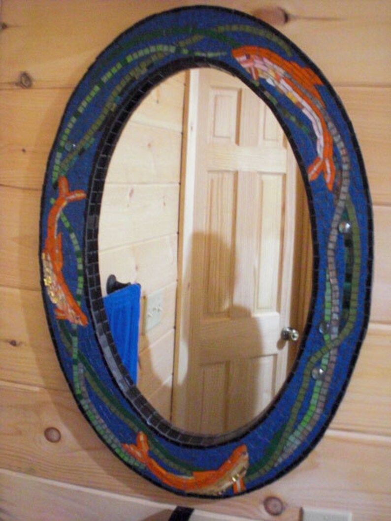Oval Koi Fish Mirror - SOLD - Etsy