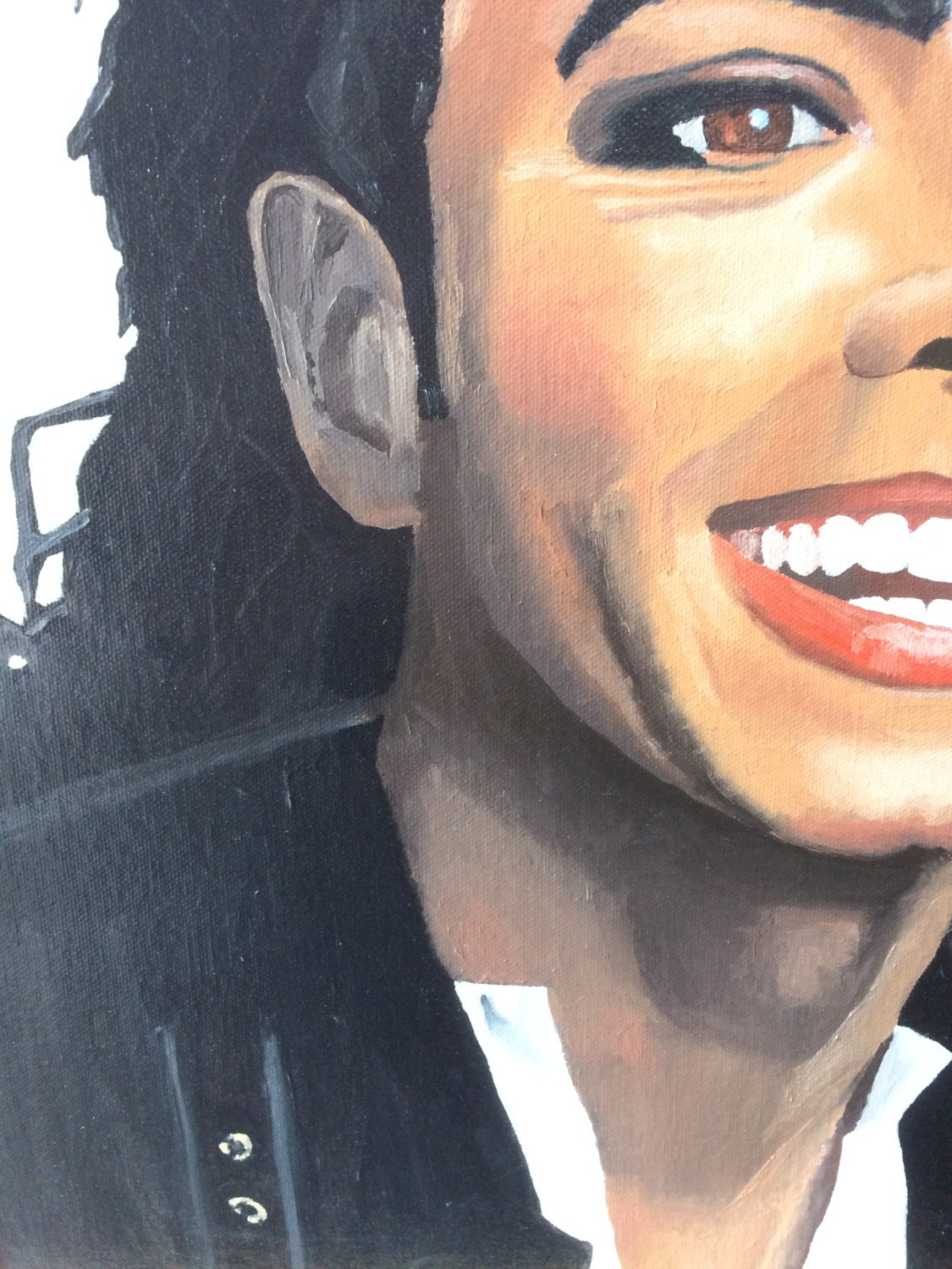 Celebrity Art Michael Jackson Original Oil Painting Etsy