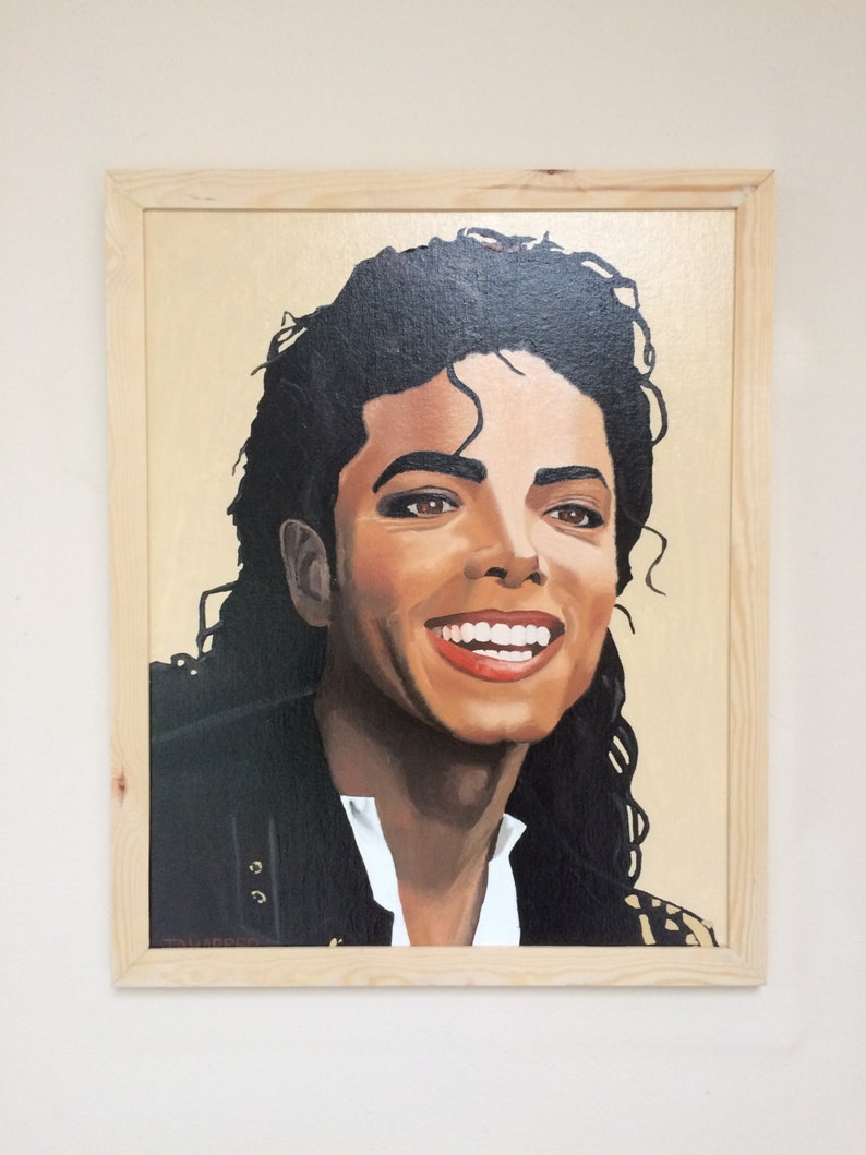 Celebrity Art Michael Jackson Original Oil Painting - Etsy Denmark