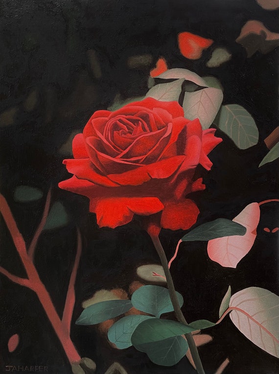 Single Flower Oil Paintings