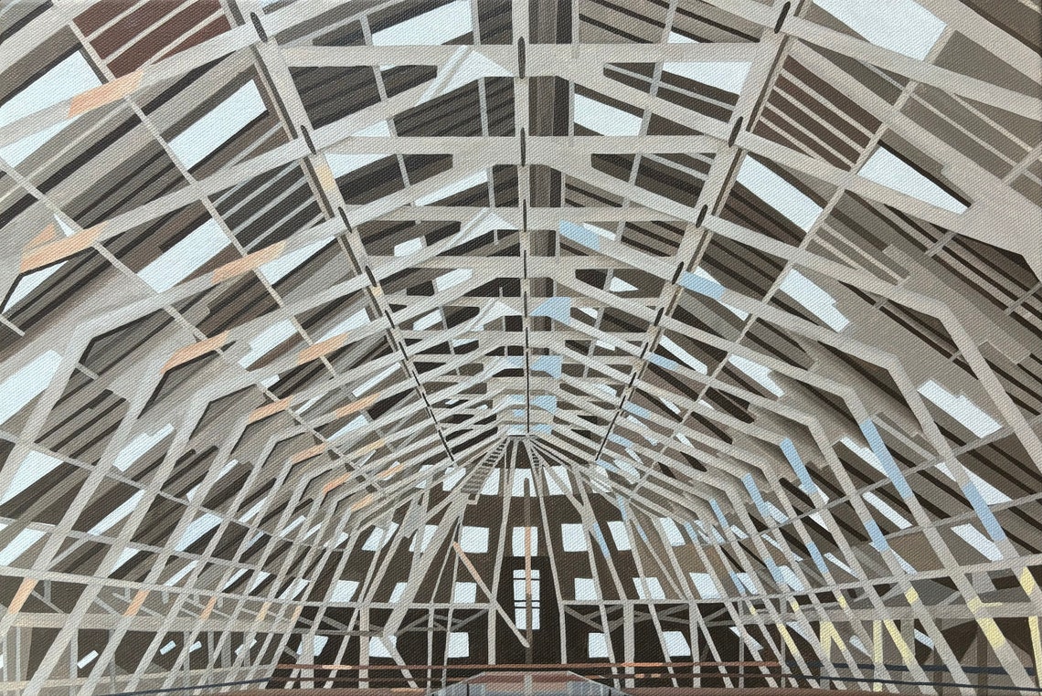 No. 3 Covered Slip, the Historic Dockyard Chatham, Oil Painting on ...