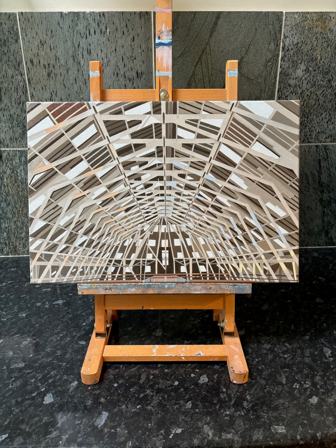 No. 3 Covered Slip, the Historic Dockyard Chatham, Oil Painting on ...