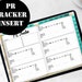 PR Tracker Printable Digital Download, Goodnotes Planner Insert ...