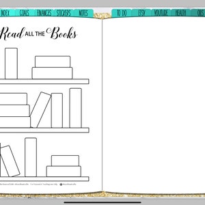 Read All the Books Book Log, Book Tracker Insert, Books to Read or ...