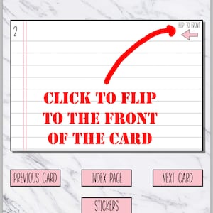 50 Digital Flash Cards, Digital Study Cards for Goodnotes, Digital ...