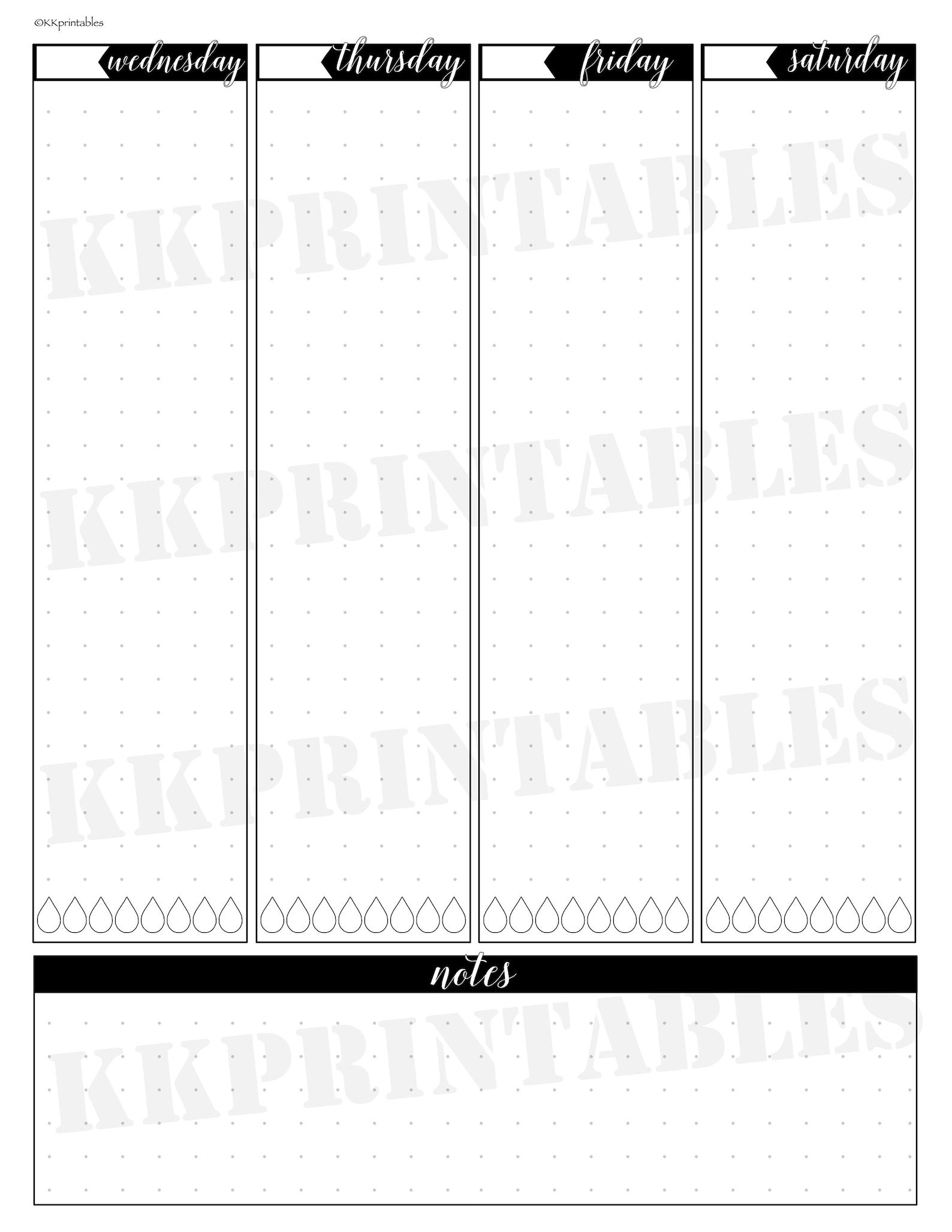 Sun-sat Weekly Planner Printable Digital Download Goodnotes - Etsy