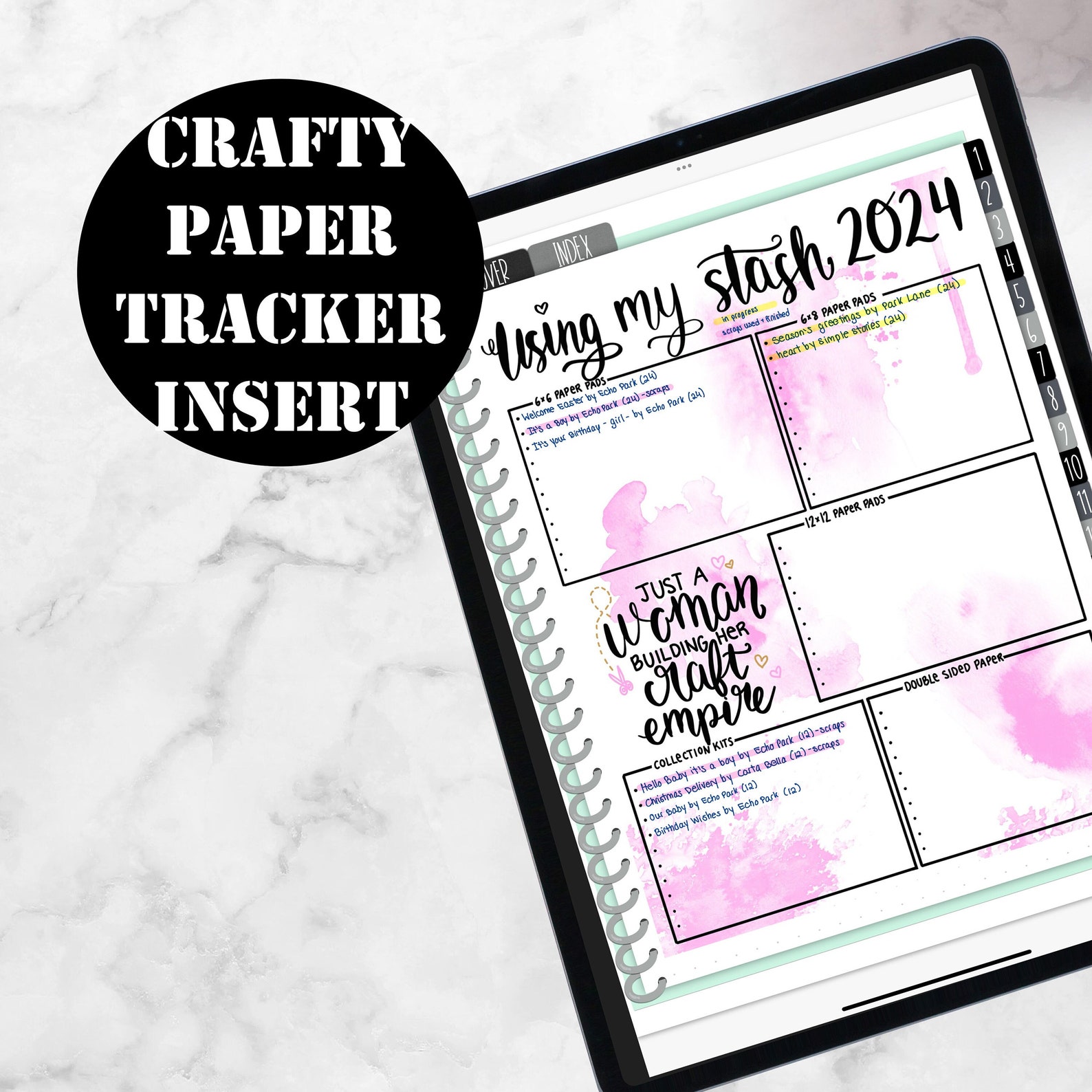 Crafty Tracker, Using up Your Stash Tracker Insert, Craft Planner ...