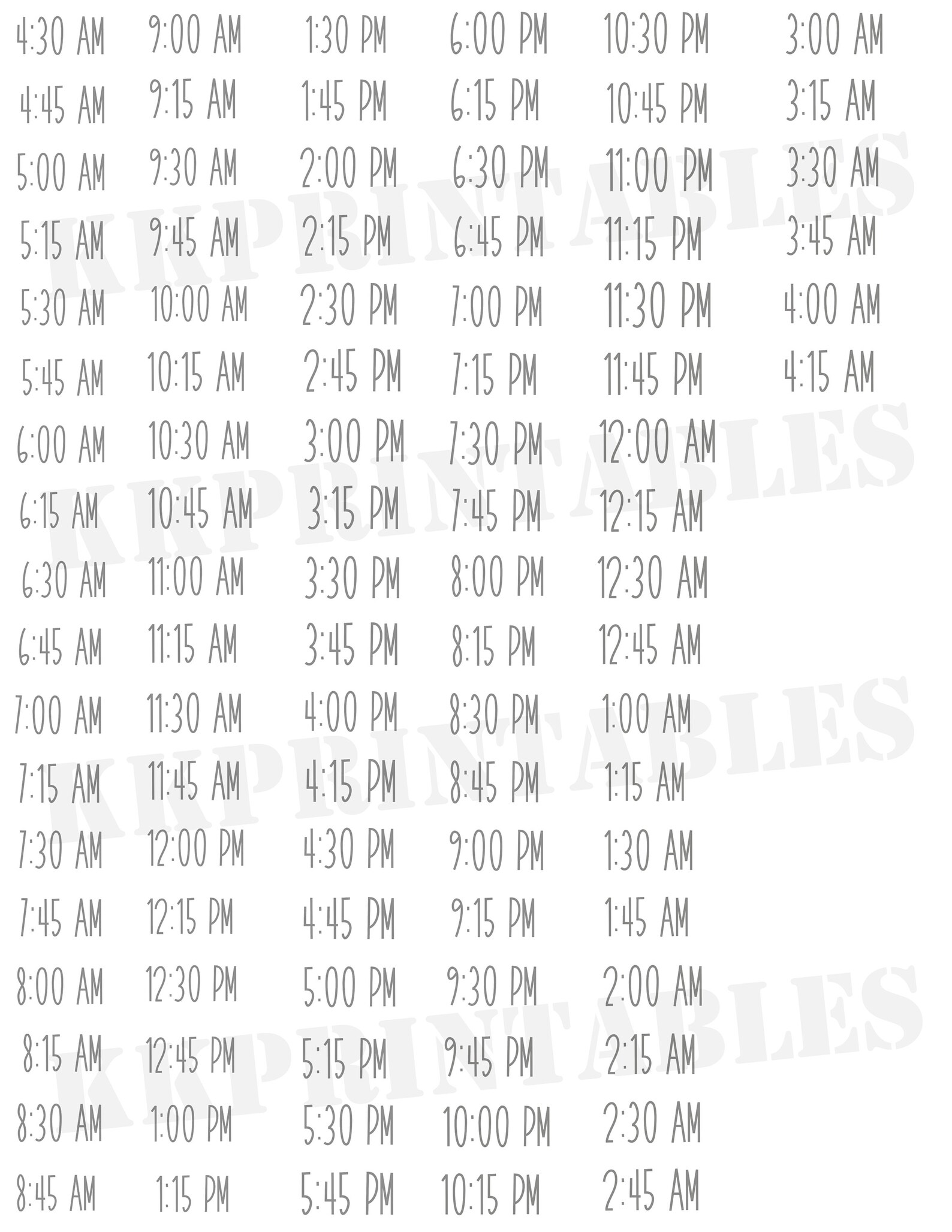 Daily Hourly Planner Printable Digital Download, Daily Goodnotes ...