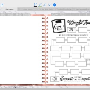 Weight Gain Motivation Tracker Printable, Weight Tracker Insert, Weight ...