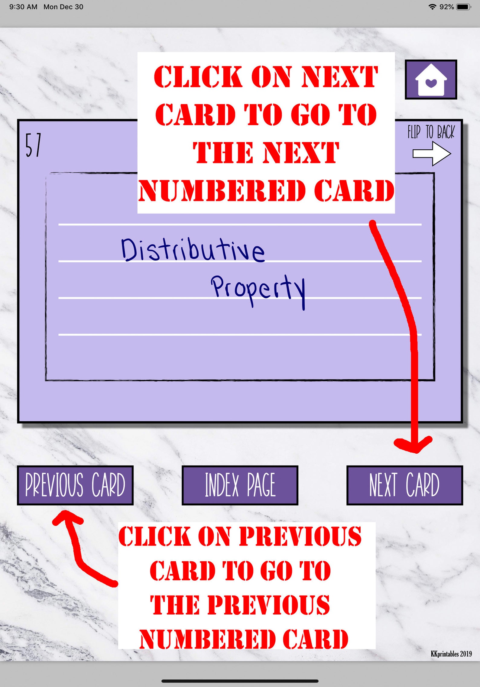 100 Digital Flash Cards, Digital Study Cards for Goodnotes, Digital ...