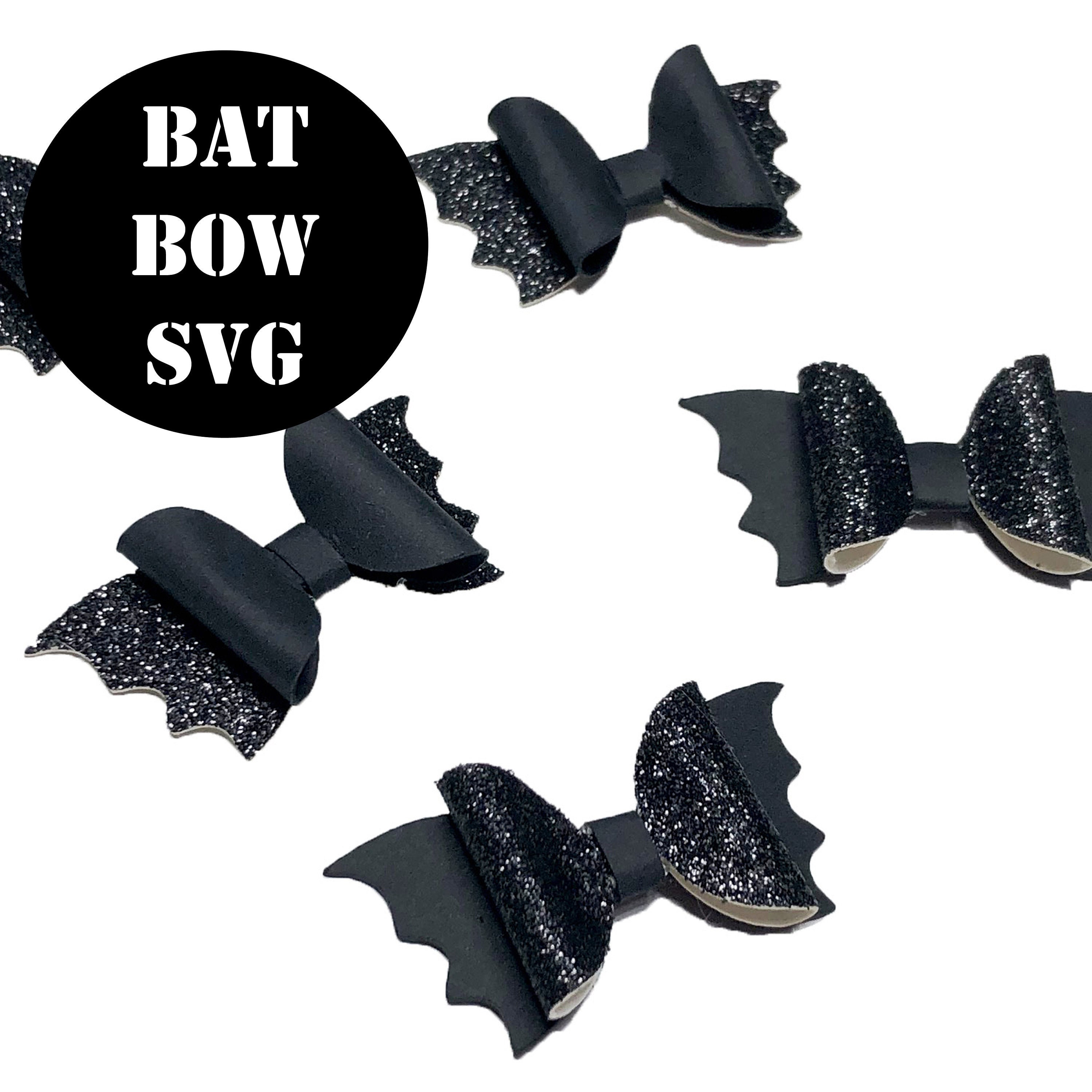 Bat Bow SVG Digital File Bat Bow Cut File Halloween Bow SVG | Etsy
