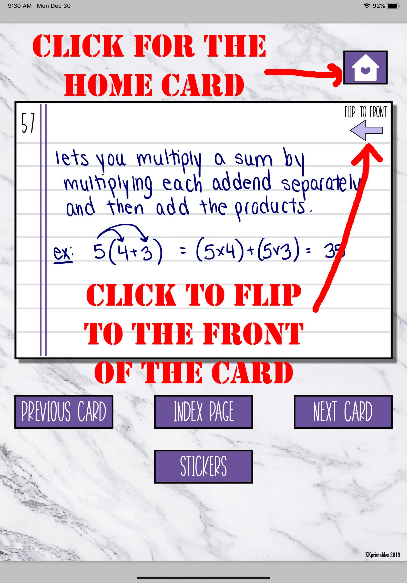 100 Digital Flash Cards Digital Study Cards for Goodnotes - Etsy