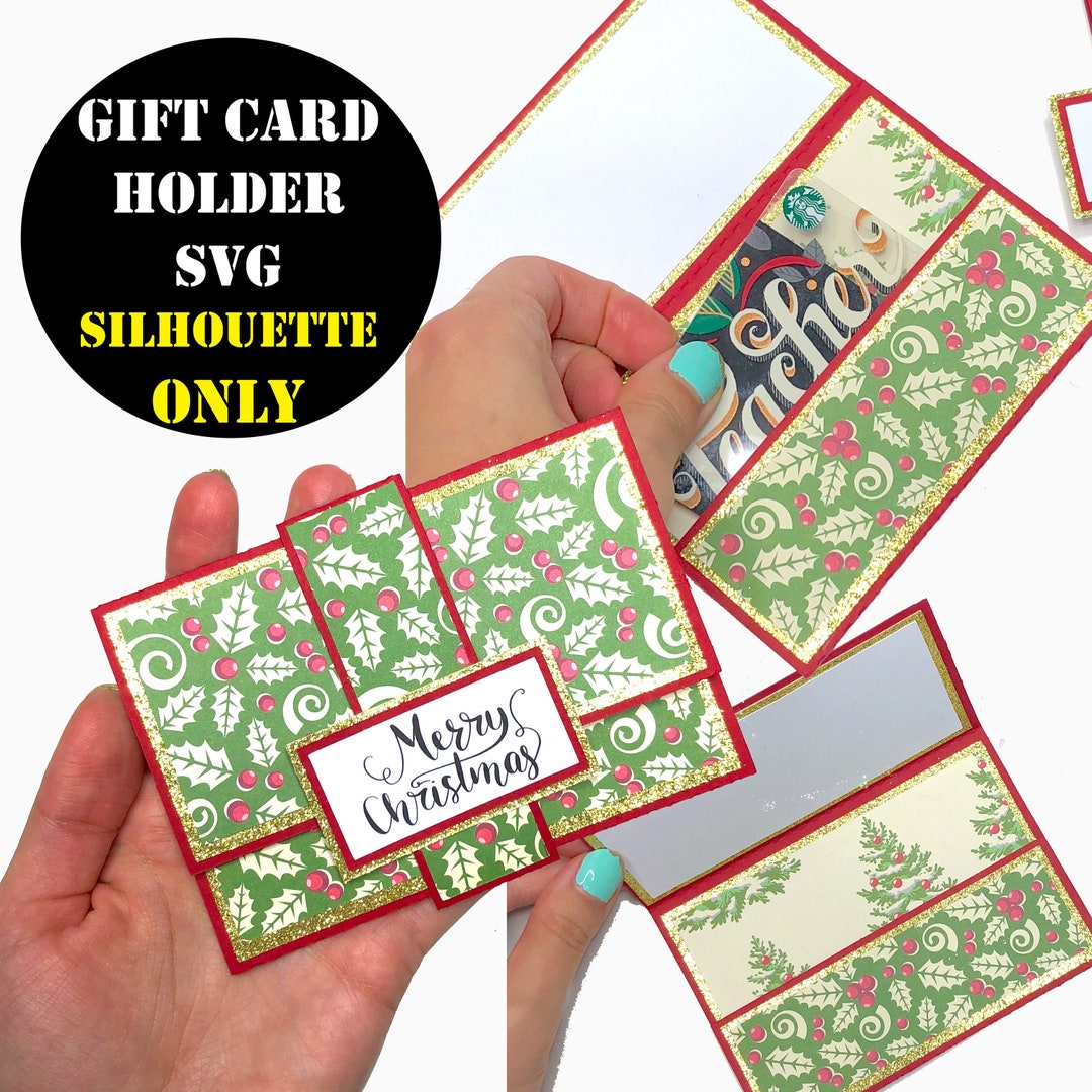 Gift Card Holder SVG Digital File for SILHOUETTE ONLY, Gift Card Svg ...