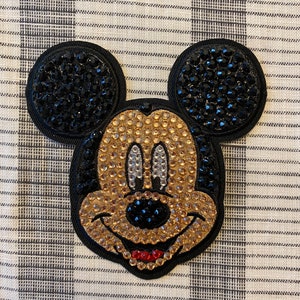 Disney Inspired Mickey Minnie Large Bling Patch - Etsy