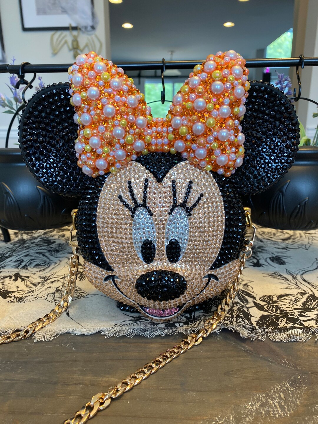 Candy Corn Minnie Disney Inspired Minnie Mouse Pearl Bling - Etsy