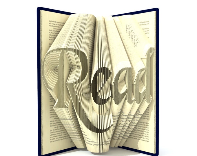 Book Folding Pattern for the Word read free Tutorial - Etsy