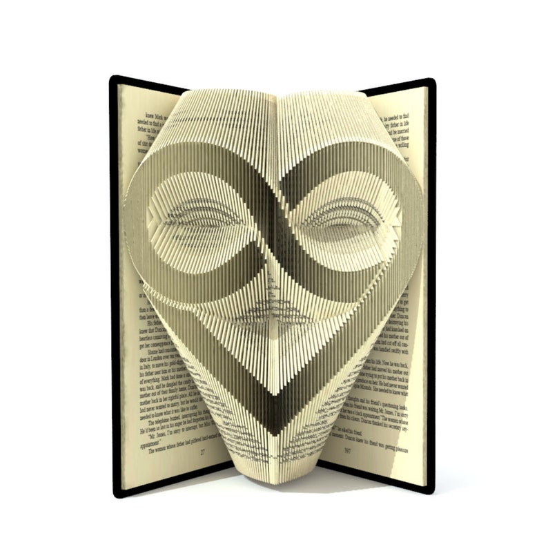 Book Folding Pattern Infinity Heart 428 Pages Tutorial - Etsy