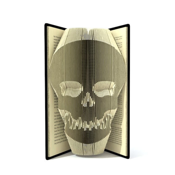 Book Folding Pattern SKULL 186 Folds Tutorial With - Etsy