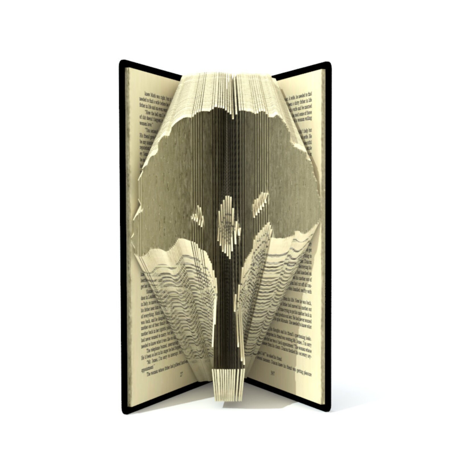 Book Folding Pattern TREE 169 Folds Tutorial With Simple - Etsy