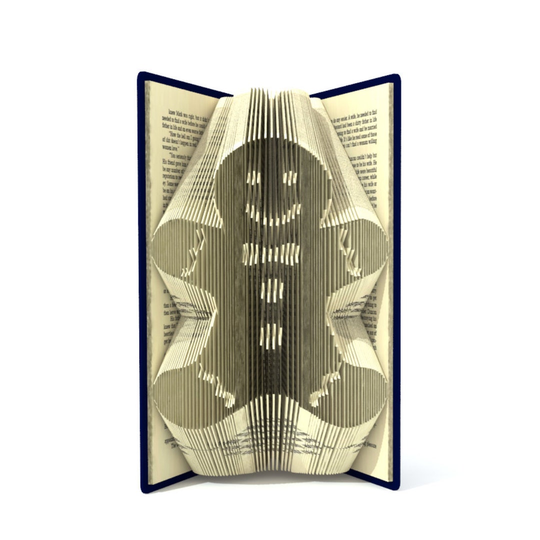 Book Folding Pattern - GINGERBREAD MAN - 196 Folds + Tutorial With ...