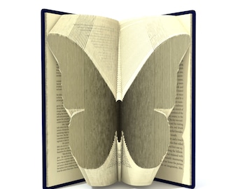 Butterfly Folded Book Art pattern and Instructions PDF - Etsy